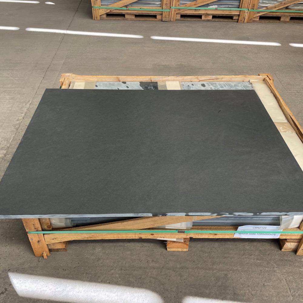 hardstuff ltd - Brazilian Black Large Riven Slate Slabs 20mm